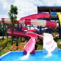 China Residential Swimming Pool Fiberglass Spiral Slide 12-Month Warranty For Adults Kids Aged 10+ for sale