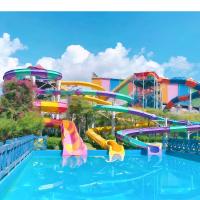 China High Strength Fiberglass Commercial Amusement Park Slide Service Life Over 10 Years With 2D And 3D Design for sale