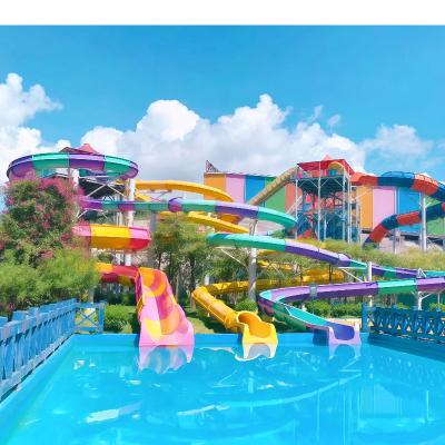 China High Strength Fiberglass Commercial Amusement Park Slide Service Life Over 10 Years With 2D And 3D Design for sale