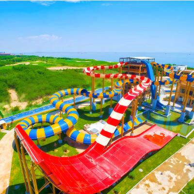 China Commercial Fiberglass Shaped Skyward Spiral Tornado Small And Large Water Slide The Best Way To Attract More Customers To Your Water Park for sale