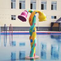 China Commercial Water Splash Pad Animal Slide Equipment Fiberglass For Residential Areas Children'S Pools Water Play for sale