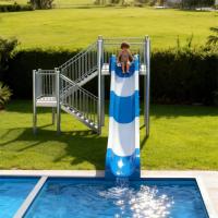 China High-Speed Water Slide Fiberglass Material Residential Hotels Parks Swimming Pool Can Personalized Design Use For Adults And Children for sale