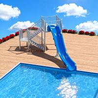 China High-Speed Water Slide Fiberglass Material Residential Hotels Parks Swimming Pool Can Personalized Design Use For Adults And Children for sale