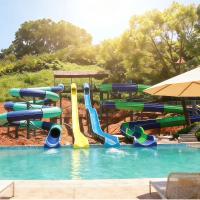 China Open Spiral Water Slide Combination Fiberglass Rides Game Use For Outdoor Family Swimming Pool Aqua Park Customized 2D Design for sale