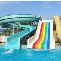 China Sled And Barrel Water Slide 8-10mm Thick Fiberglass For Hotel Residential Swimming Pools  Games Equipment Fun Aqua Park for sale