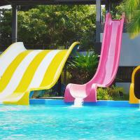China Sled And Barrel Water Slide 8-10mm Thick Fiberglass For Hotel Residential Swimming Pools  Games Equipment Fun Aqua Park for sale