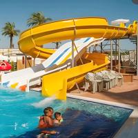 China Customized Fiberglass Water Slide Combination 8-10mm Thick For Commercial Water Park Swimming Pool One Year Warranty for sale