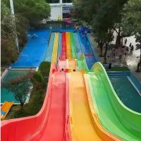 China Water Park Slide Fiberglass Swimming Pool Outdoor Playground Equipment For Home Commercial Over 10 Years Old for sale