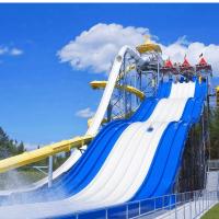 China Water Park Slide Fiberglass Swimming Pool Outdoor Playground Equipment For Home Commercial Over 10 Years Old for sale