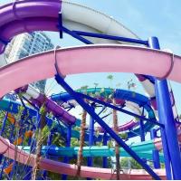 China Commercial Fiberglass Spiral Water Slide 0.82m Inner Width Use For Resort Hotels Inground Pools Water Parks Playground Equipment 100KG Capacity for sale