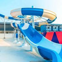 China Commercial Fiberglass Spiral Water Slide 0.82m Inner Width Use For Resort Hotels Inground Pools Water Parks Playground Equipment 100KG Capacity for sale