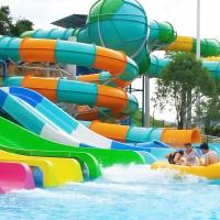 China Commercial Fiberglass Spiral Water Slide 0.82m Inner Width Use For Resort Hotels Inground Pools Water Parks Playground Equipment 100KG Capacity for sale