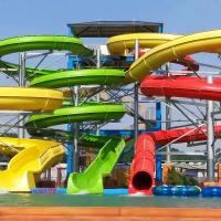 China Customized Aqua Park Inground Pool Slide Fiberglass Swimming Pool Water Slide Amusement Park Equipment Adult Children Games Over 10+ Years Service Life for sale