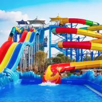 China Customized Aqua Park Inground Pool Slide Fiberglass Swimming Pool Water Slide Amusement Park Equipment Adult Children Games Over 10+ Years Service Life for sale