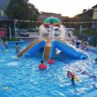 China Fiberglass Octopus Slide Water Play Marine Animal Series Use For Children'S Swimming Pool Water Game  2.8m Height Colorful Design for sale