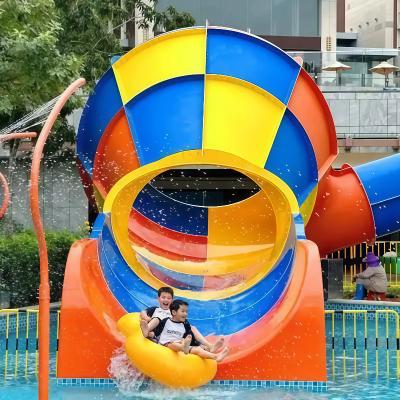 China Qualitative Small Trumpet Water Slide Fiberglass Material Height Of 1.9 M Use For Adult Kid Games Aqua Park Hotels Swimming Pool for sale