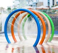 China 304 Stainless Steel Water Park Splash Pad Popular Aquatic Facility Features Spray Loops for sale