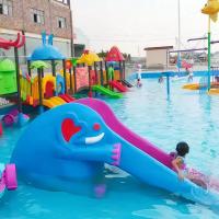 China Water Play Equipment Fiberglass Galvanized Steel for Water Parks Pools Shallow Land Water Features 1-Year Warranty for sale