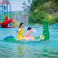 China Water Play Equipment Fiberglass Galvanized Steel for Water Parks Pools Shallow Land Water Features 1-Year Warranty for sale