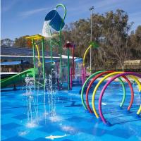 China Water Play Equipment Fiberglass Galvanized Steel for Water Parks Pools Shallow Land Water Features 1-Year Warranty for sale