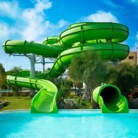 China Water Park Double Closed Spiral Combo Slide Fiberglass for Aqua Parks Swimming Pools Adults Children for sale