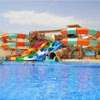 China Commercial Large Combo Fiberglass Water Slides Pool Water Park Equipment For Aqua Parks Hotels for sale