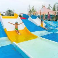 China Residential Family Wide Fiberglass Water Slide for Home Backyard Swimming Pool  Safe for Kids Adults for sale