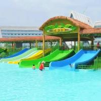 China Residential Family Wide Fiberglass Water Slide for Home Backyard Swimming Pool  Safe for Kids Adults for sale