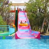 China Residential Family Wide Fiberglass Water Slide for Home Backyard Swimming Pool  Safe for Kids Adults for sale