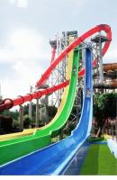 China Commercial High-Speed Fiberglass Water Slide Water Park Thrill-Ride Racing Slide Durable For Heavy Use for sale