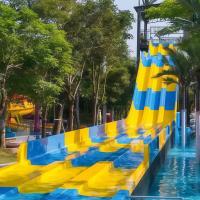 China Commercial Rainbow Multi-Lane Racing Water Slide Heavy-Duty Fiberglass  Anti-UV For Water Parks And Resorts for sale