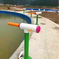 China Commercial Colorful Galvanized Steel Water Gun Outdoor Water Park Splash Pad Features for sale