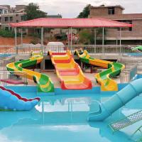 China Commercial Fiberglass Water Slide Supplier For Resorts Amusement Parks Professional OEM Custom Design Service for sale