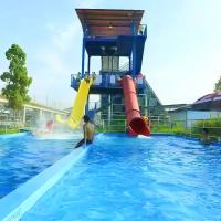 China Sled Barrel Slide Fiberglass Aqua Park CE Certified  For All Age Groups In Water Parks equipment for sale