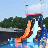 China Sled Barrel Slide Fiberglass Aqua Park CE Certified  For All Age Groups In Water Parks equipment for sale