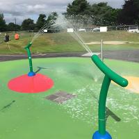 China kid's Water Splash Pad Fiberglass Galvanized Steel For Commercial Water Parks Equipment Custom for sale