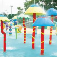 China kid's Water Splash Pad Fiberglass Galvanized Steel For Commercial Water Parks Equipment Custom for sale
