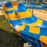 China 1.9 M Mini Boomerango Water Slide Fiberglass Colorful Customized For Outdoor Aqua Park Equipment for sale