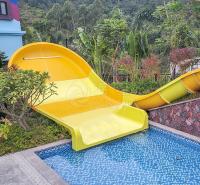 China 1.9 M Mini Boomerango Water Slide Fiberglass Colorful Customized For Outdoor Aqua Park Equipment for sale