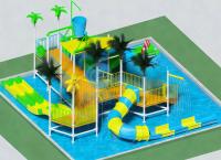 China Commercial 12x12M Water Playground Fiberglass Plastic Galvanized Steel Suitable For Hotels Water Parks All Age for sale