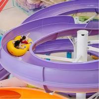 China Open Spiral Water Park Slide Fiberglass Custom Adult Amusement Ride For Commercial Use for sale