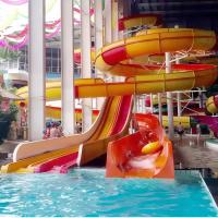 China Open Spiral Water Park Slide Fiberglass Custom Adult Amusement Ride For Commercial Use for sale