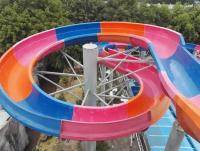 China Open Spiral Water Park Slide Fiberglass Custom Adult Amusement Ride For Commercial Use for sale