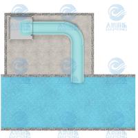 China 1.4m Open Fiberglass Pool Slide Adult Kid Water Game Equipment For Commercial Water Parks For Sale for sale