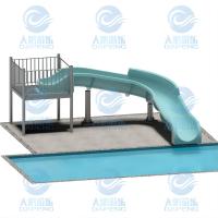 China 1.4m Open Fiberglass Pool Slide Adult Kid Water Game Equipment For Commercial Water Parks For Sale for sale