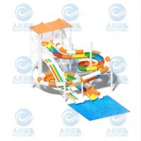 China 7-4m Multi-Type Combined Fiberglass Water Slide Commercial Water Park Amusement Equipment for sale