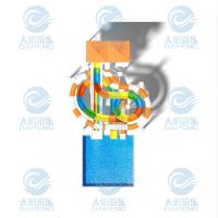 China 7-4m Multi-Type Combined Fiberglass Water Slide Commercial Water Park Amusement Equipment for sale