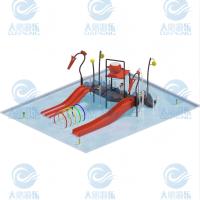 China Water Playground Equipment 15x12m Fiberglass Galvanized Steel Commercial Water Play House For Water Parks for sale