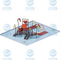 China Water Playground Equipment 15x12m Fiberglass Galvanized Steel Commercial Water Play House For Water Parks for sale