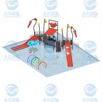 China Water Playground Equipment 15x12m Fiberglass Galvanized Steel Commercial Water Play House For Water Parks for sale